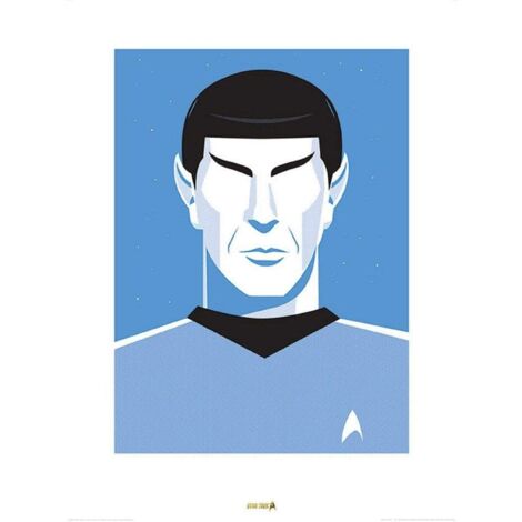 Affiche Art Star Trek Pop Spock 50th Anniversary 60x80cm.