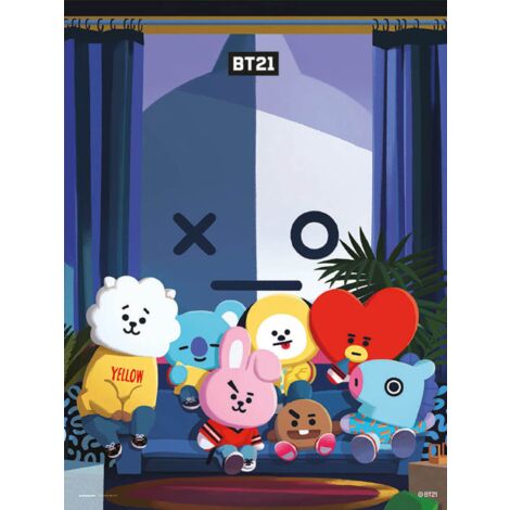 Affiche Art BT21 All Characters 30x40cm.