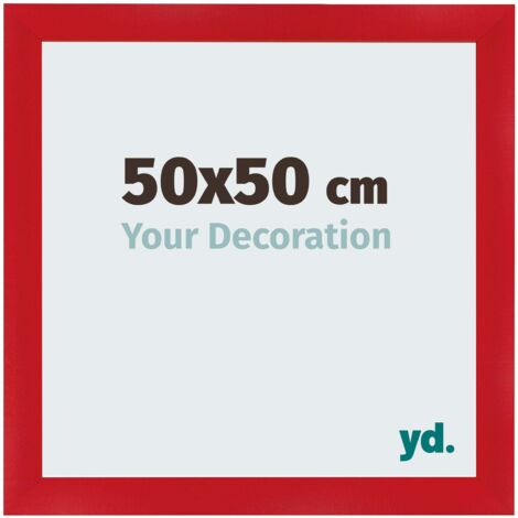 yd. - Cadre photo 50x50 - Rouge - MDF - Pisa