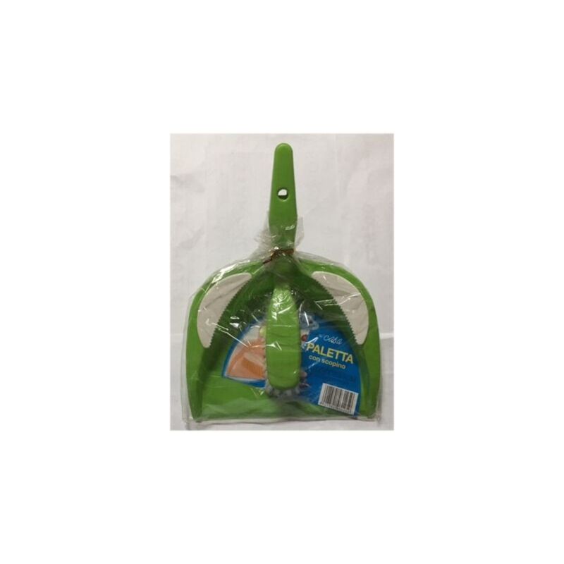 Paletta con scopino "Linea Coccinella" verde