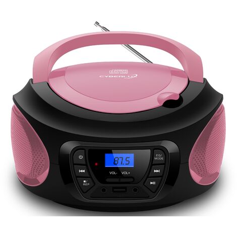 Cyberlux Tragbarer CD-Player Kinder Radio CD-Radio Stereoanlage Boombox ...
