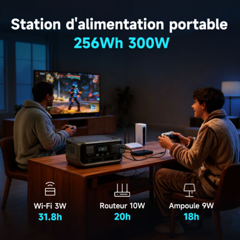 ALLPOWERS VOLIX P300 Solargenerator 256 Wh mit 100W flexibles ...