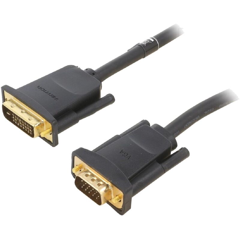 Cable D-Sub HD male DVI-D male 1.5m noir