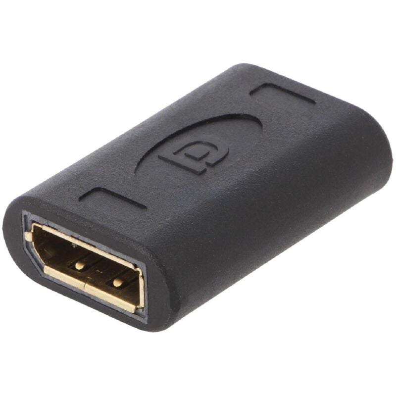 Adaptateur DisplayPort 1.4 femelle des deux cotes HDCP 2.2 - Noir