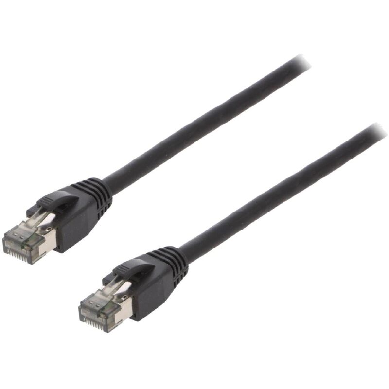 Cable reseau RJ45 male S-FTP Cat 8.1 noir- 10m