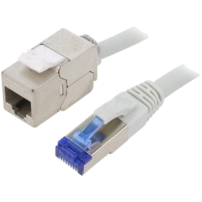 Cable reseau RJ45 male S-FTP 6a gris 10m