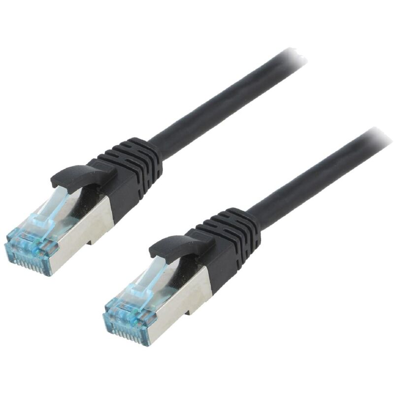 Cable reseau RJ45 male S-FTP Cat 6a noir - 3m