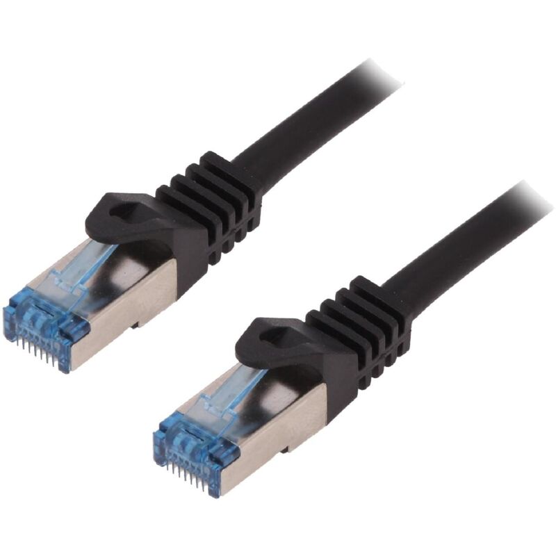 Cable reseau RJ45 male S-FTP Cat 6a noir- 20m