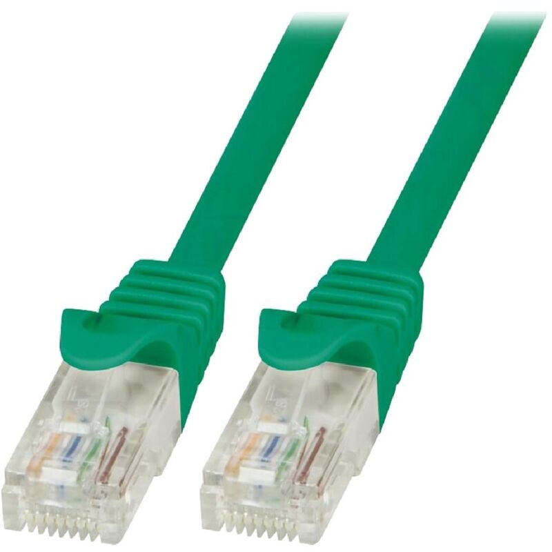 Cable reseau RJ45 male U-UTP Cat.6 vert- 1.5m