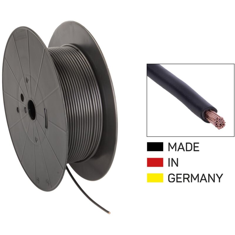 Cable alimentation FLY 4.0mm2 noir bobine 100 m