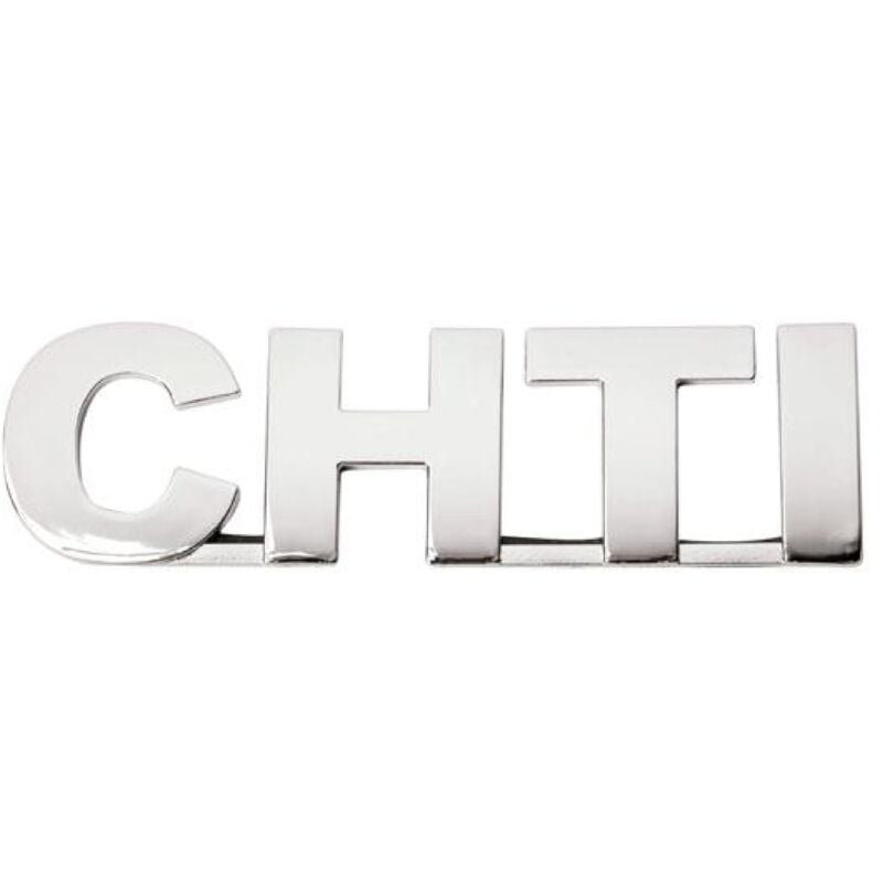 Sticker 3D Chrome - Embleme CHTI - 14cm