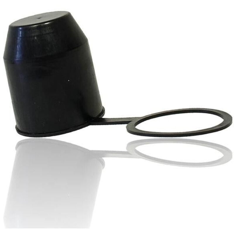 Cache-rotule noir avec anneau