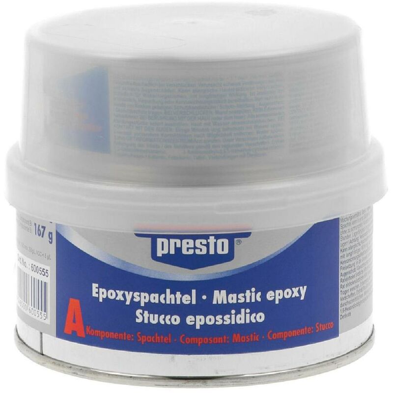 Mastic Fin Epoxy 2k Sans Solvant 500g Gris Blanc Presto