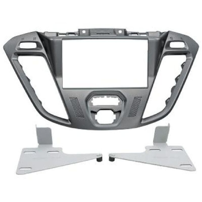Kit 2DIN compatible avec FORD TRANSIT CUSTOM ap12 ARGENT Commander ref ...