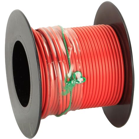 Cable Alimentation 0.75mm2 Rouge 10m