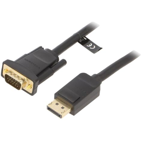 Cable D-Sub HD male DisplayPort male 1.5m noir