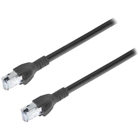 Cable reseau RJ45 male S-FTP Cat 6a noir- 3m