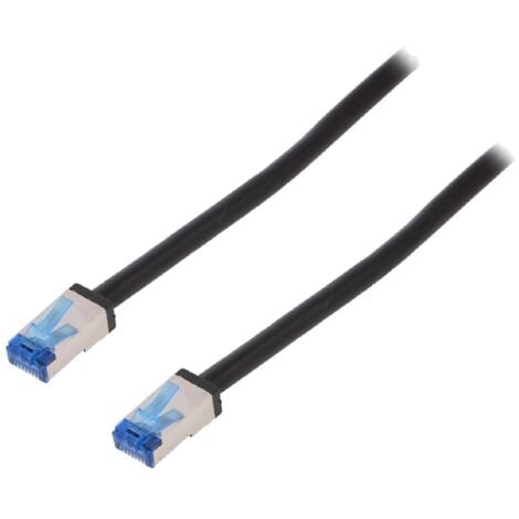Cable reseau RJ45 male S-FTP Cat 6a noir - 40m