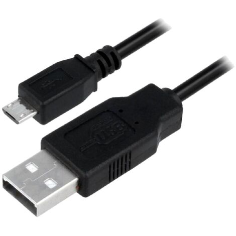 Cable USB A male USB B micro prise male 5m - Noir