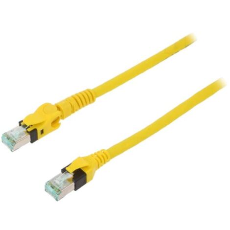Cable reseau RJ45 male S-FTP cat 6a jaune - 3m