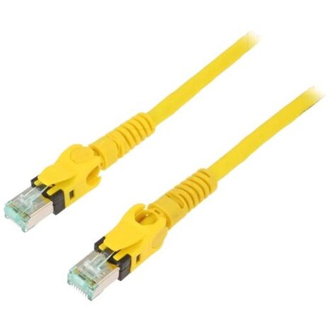 Cable reseau RJ45 male S-FTP Cat 6a jaune - 3m