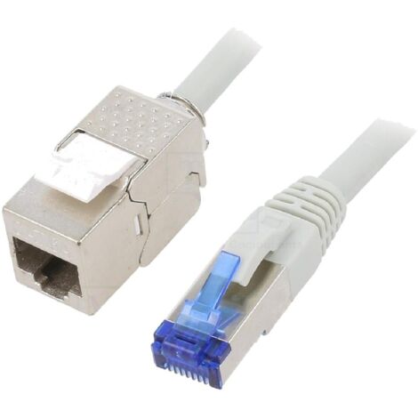 Cable reseau RJ45 male S-FTP 6a gris 20m