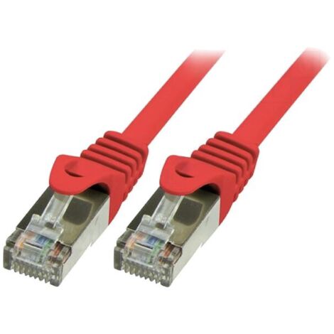 Cordon raccordement F-UTP Cat.5e Rouge - 7.5m