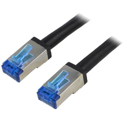 Cable reseau RJ45 male S-FTP Cat 6a noir - 30m