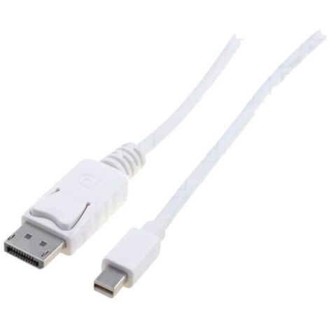 Cable DisplayPort 1.1a male 3m blanc