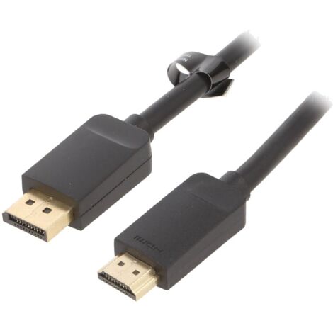 Cable DisplayPort male HDMI male 3m noir