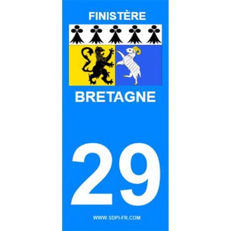 2 autocollants Region Departement 29 version 2