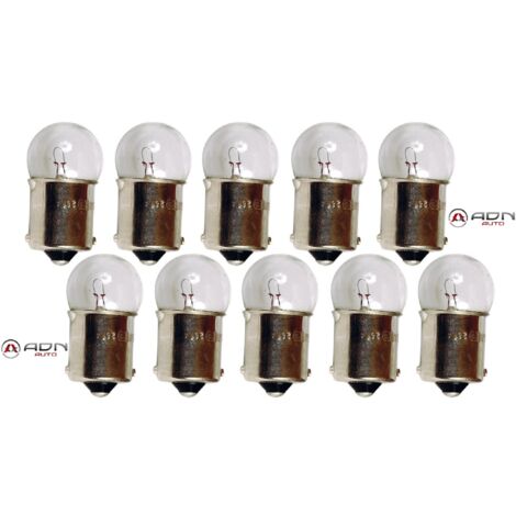 10 Ampoules BA15S 12V 5W 2800K