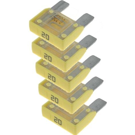 5x Maxi Fusibles 20A 29mm MAXIVAL