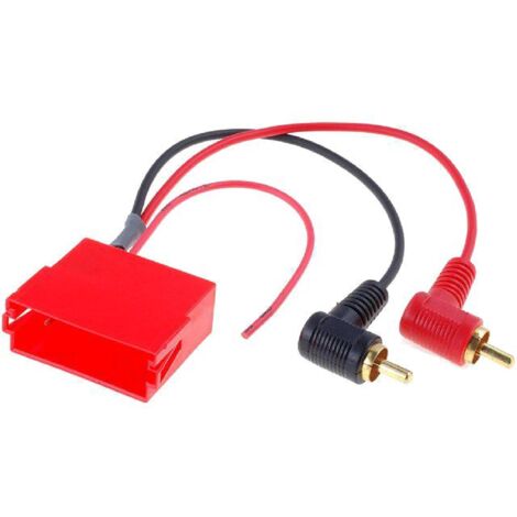 Fiche autoradio Mini ISO vers RCAx2