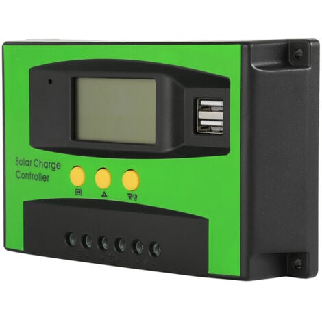 DEWIN 30A PWM Contrôleur de Charge Solaire 12V 24V Régulateur de Panneau Solaire Double Sortie ...