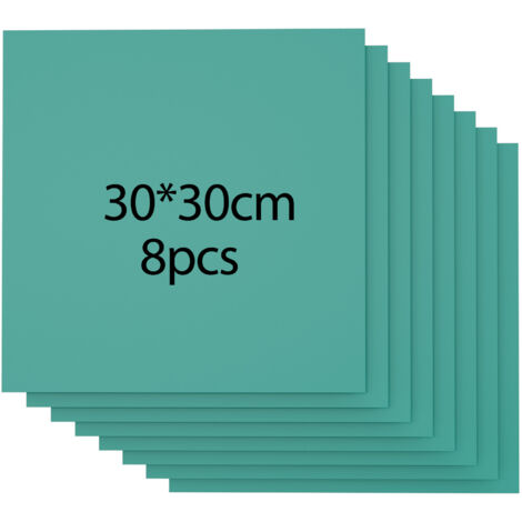 DEWIN Contreplaqué coloré 3mm 30x30cm vert 8 plaques, finition prête à ...