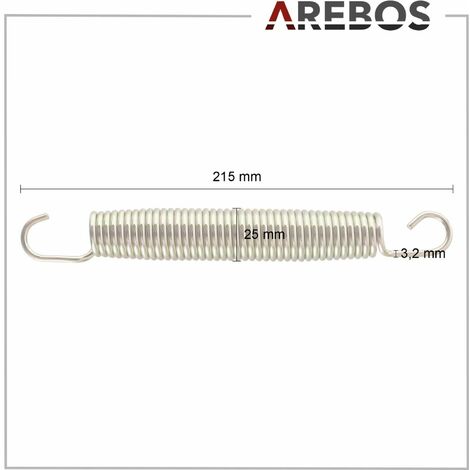 AREBOS Trampolinfedern Zugfedern Stahlfedern Trampolin Ersatzfedern ...