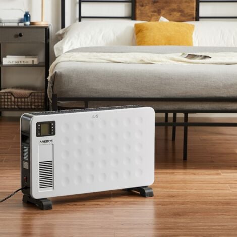AREBOS Tragbarer Konvektor 2300 W Heizger t Heizk rper Heizung Elektro-Heizer weiss