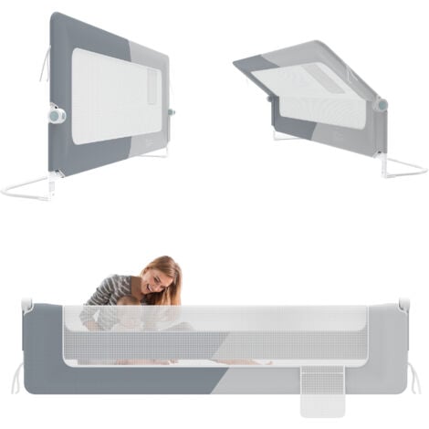 HENGMEI 200cm Bettgitter Rausfallschutz klappbar 180 Grad drehbar ...