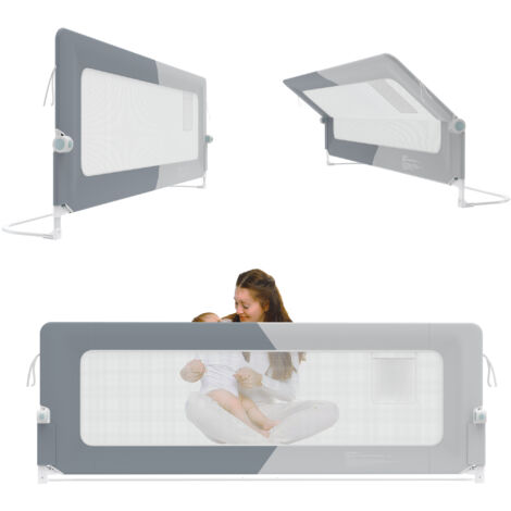 HENGMEI 180cm Bettgitter Rausfallschutz klappbar 180 Grad drehbar ...