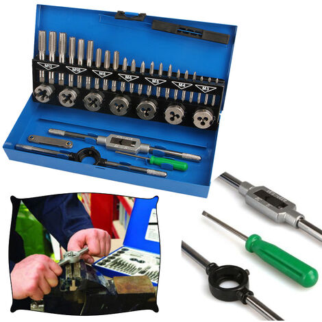 Gewindebohrer-Set Gewindeschneidsatz 32-tlg Gewindebohrer und ...