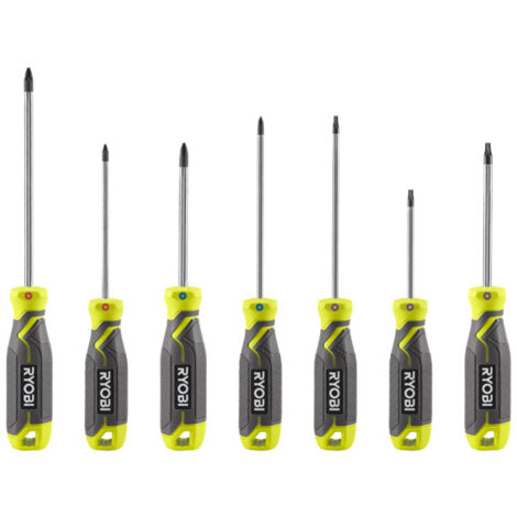 Ryobi 7pc Screwdriver Set RHSDS7PC