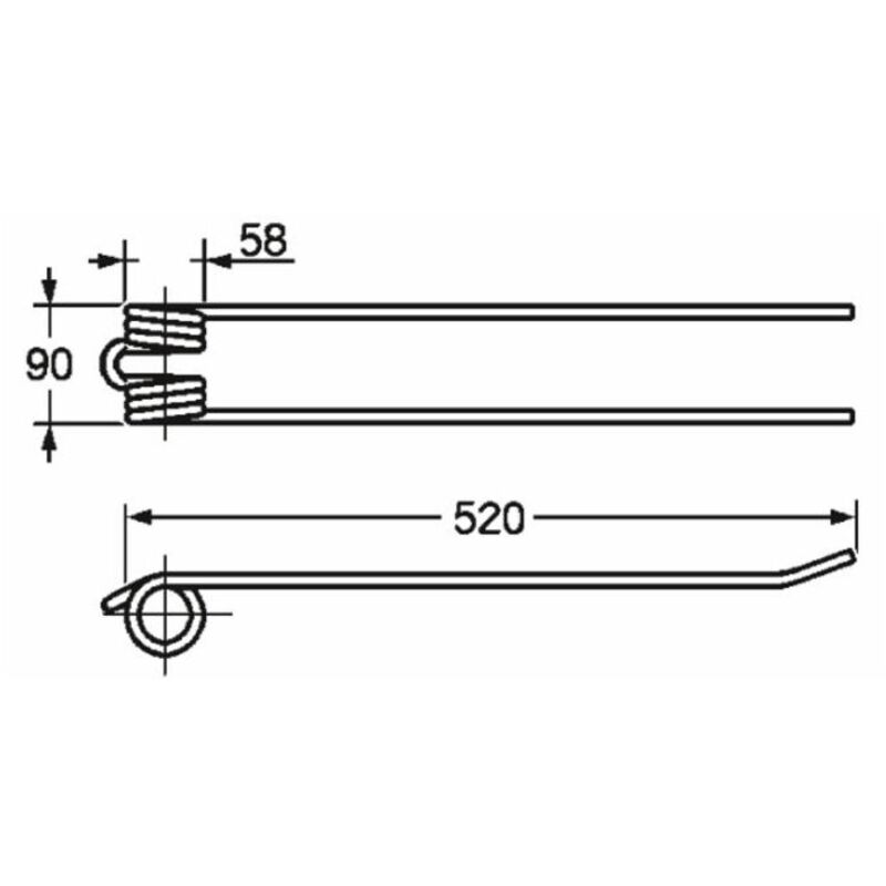 Dent de faneuse adaptable STOLL 0621811