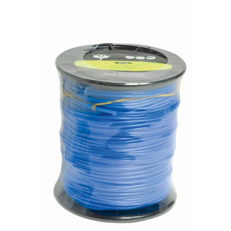 Fil de débroussailleuse - Fil nylon de coupe - Monofil section ronde ø 3mm x 180 mètres - Bobine ...