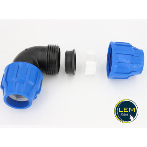 Raccord à compression PN16 coudé 90° Diamètre 40mm