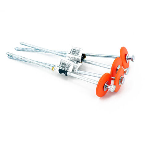 Lot de 4 Clous filetés de Fixation d'Ancrage pour Bâche Non Tissée