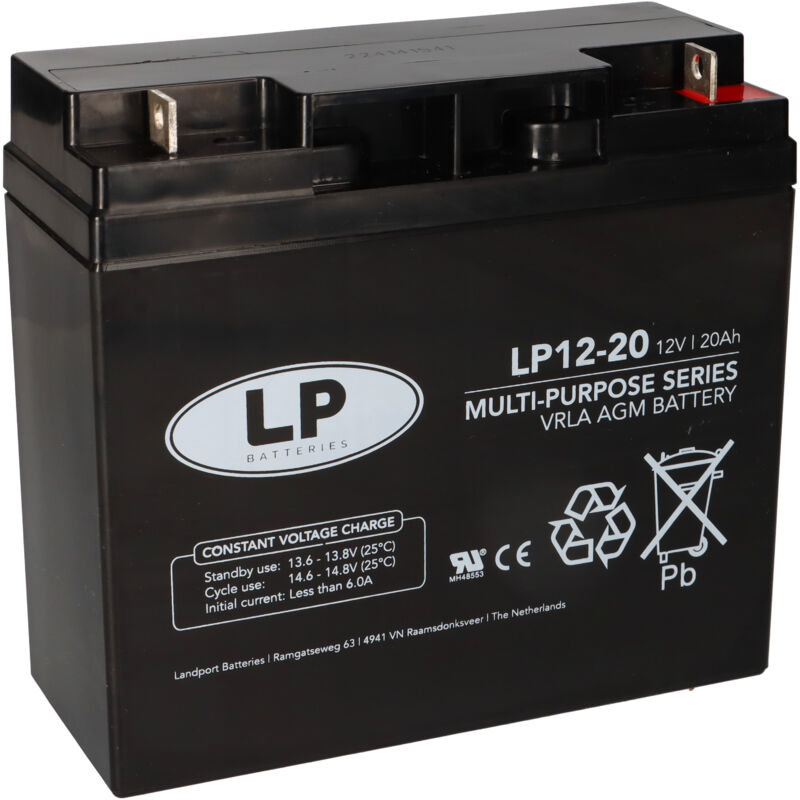 Landport Bleiakku 12V 20Ah AGM Batterie NSA LP12-20 T3