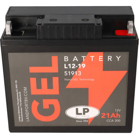 Batterie 12V 21Ah für Motorrad Startbatterie MG L12-19
