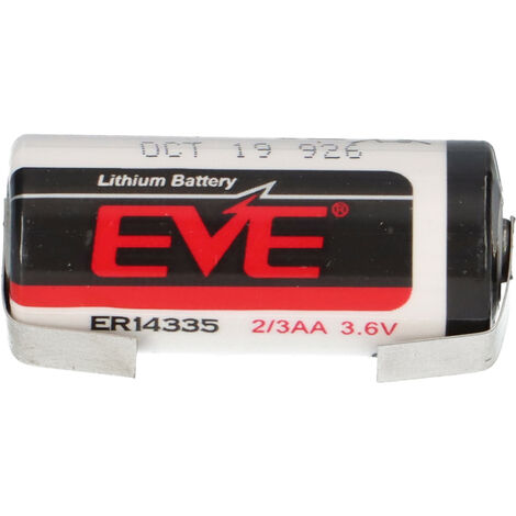 EVE Lithium Batterie ER14335 2/3AA 3.6V 1-2Ah LiMnO2 LF U