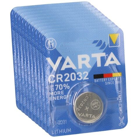 VARTA CR 2032 Lithium-Knopfzelle 3V 10er Karton